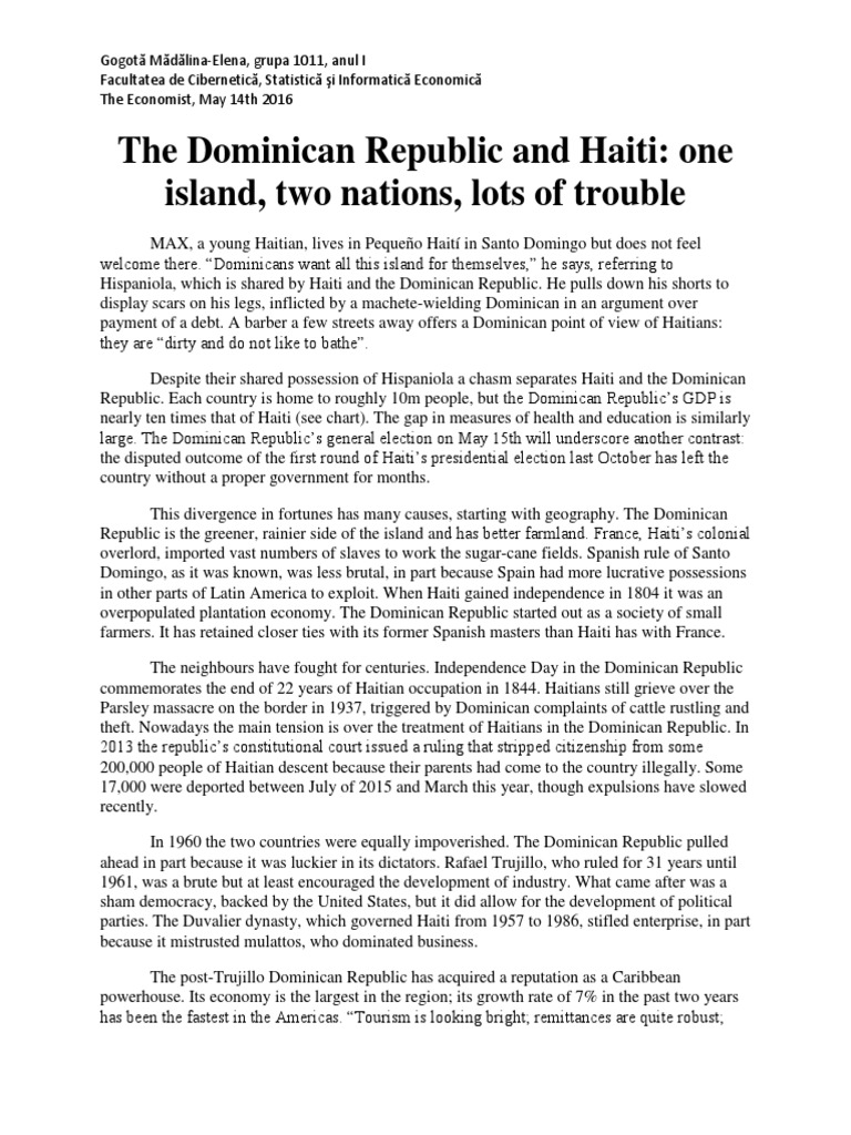 The Dominican Republic and Haiti: One Island, Two Nations, Lots of ...