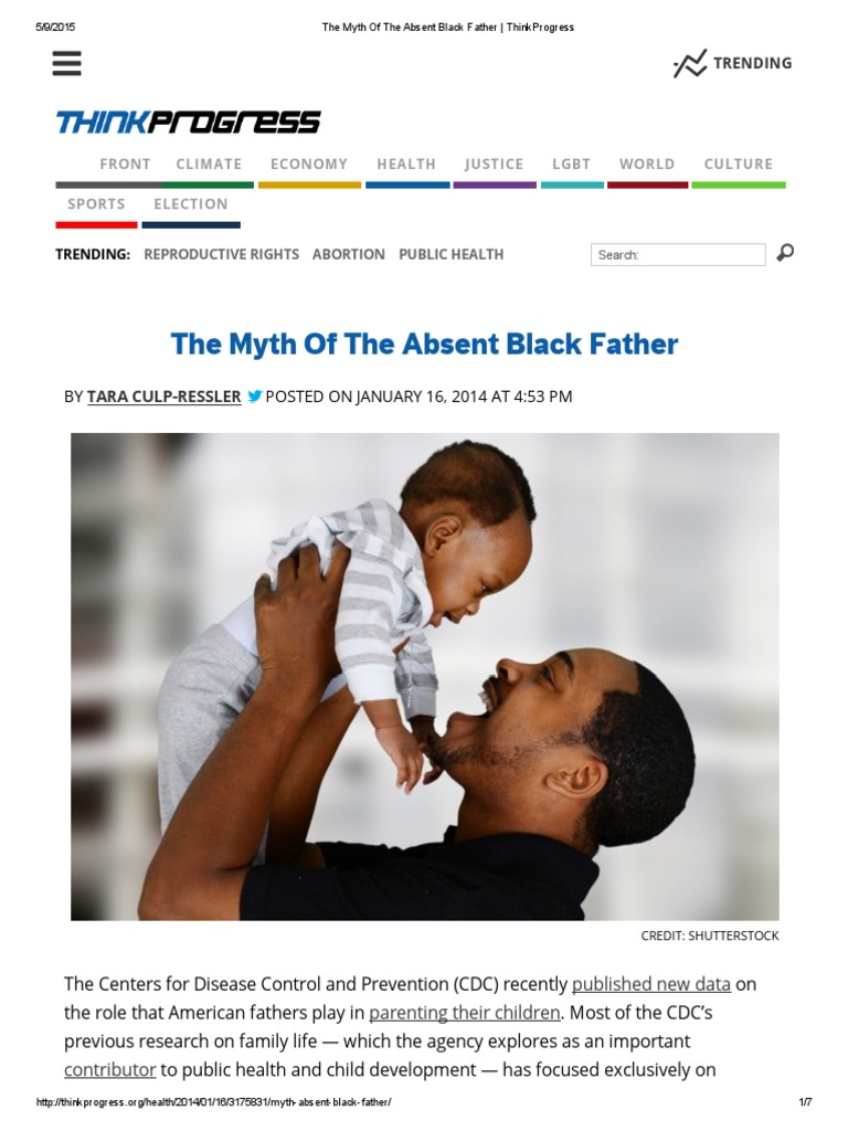 The Myth of The Absent Black Father - ThinkProgress | PDF | Father ...