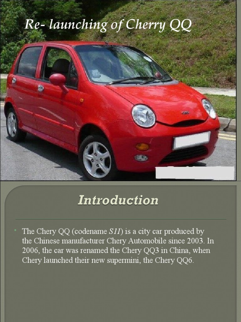 Re-Launching of Cherry QQ | PDF