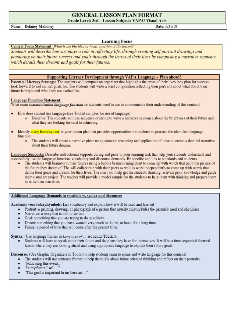 543 Vapa Lesson | PDF | Educational Assessment | Teachers