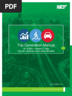 Trip Generation Manual | PDF | Transport