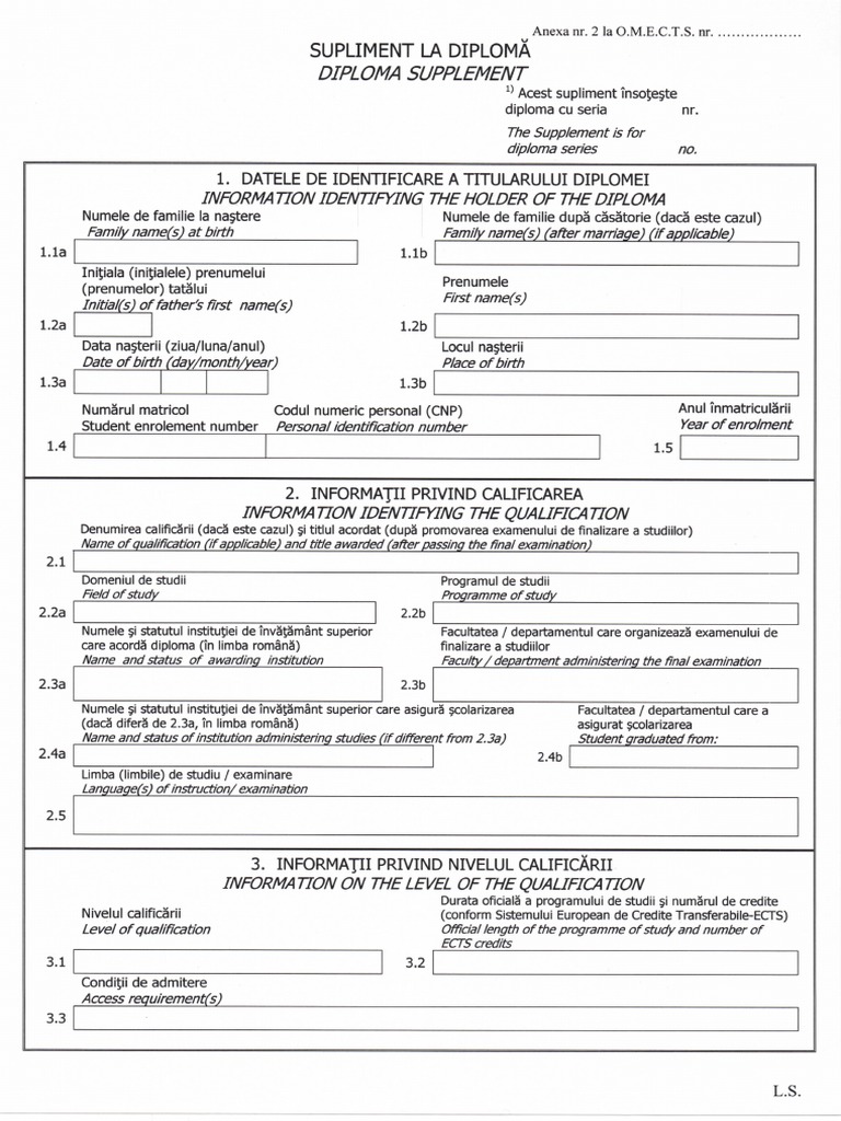 Supliment Diploma | PDF