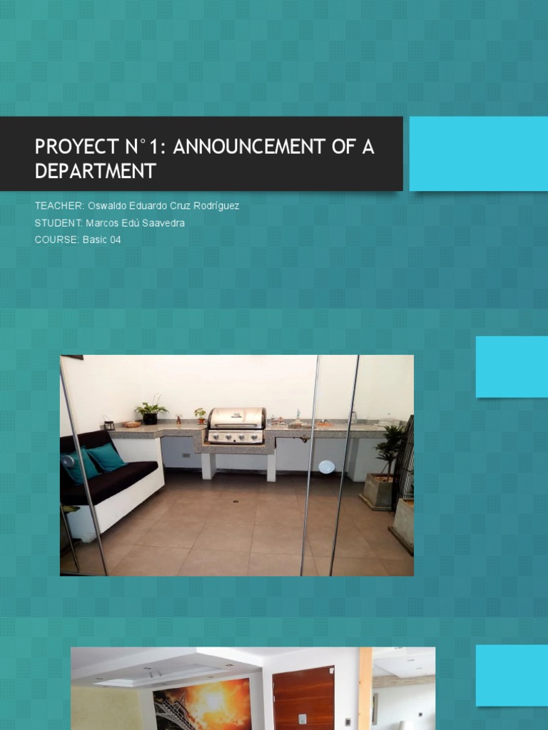 Proyect N°1: Announcement of A Department | PDF