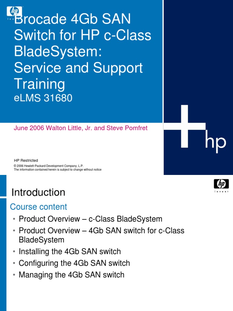 Switch HP Training | PDF | Network Switch | Command Line Interface