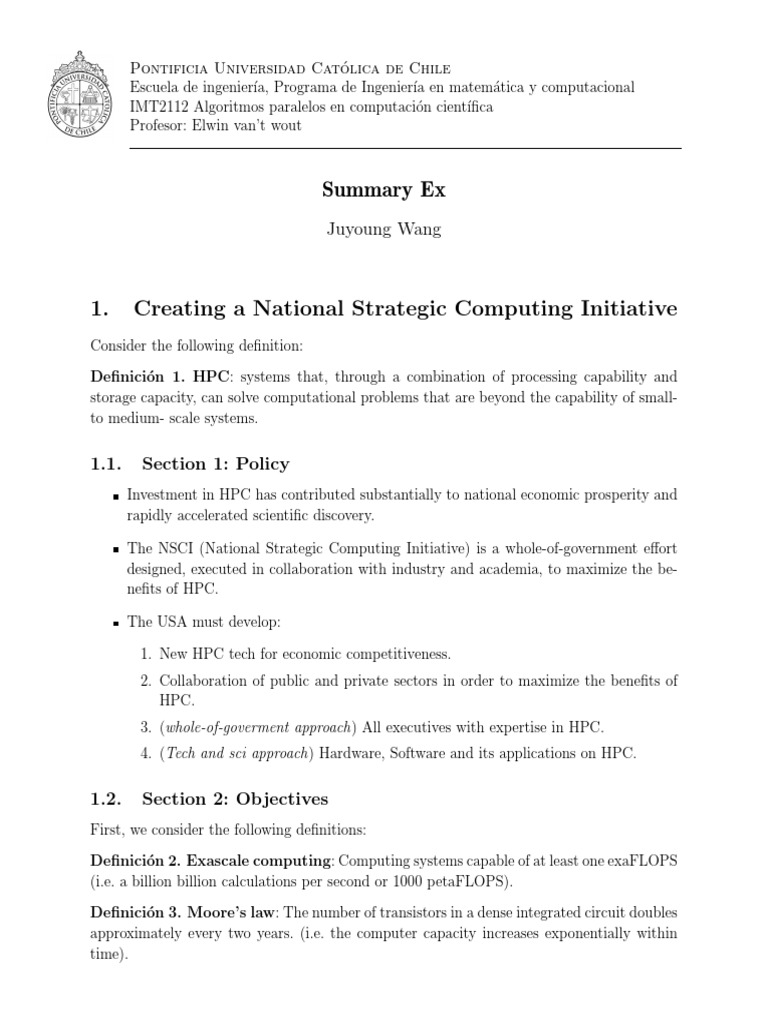 Ex Summary Paralelo | PDF | Supercomputer | Cloud Computing