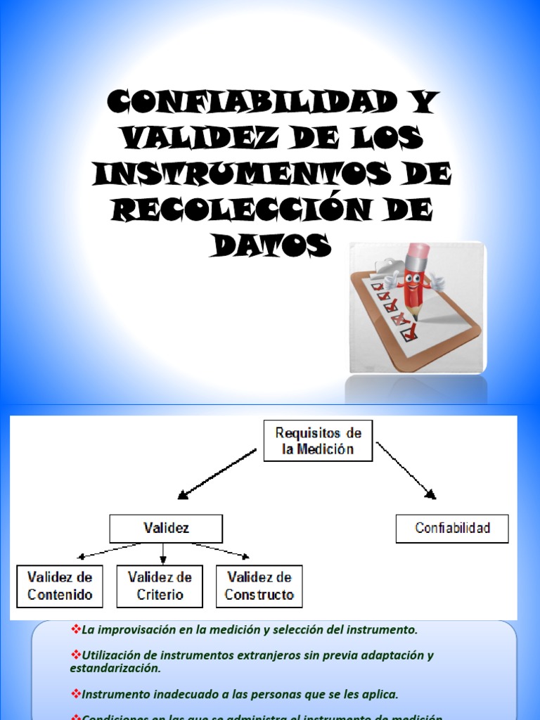 Confiabilidad y Validez | Descargar gratis PDF | Validez (Estadísticas ...