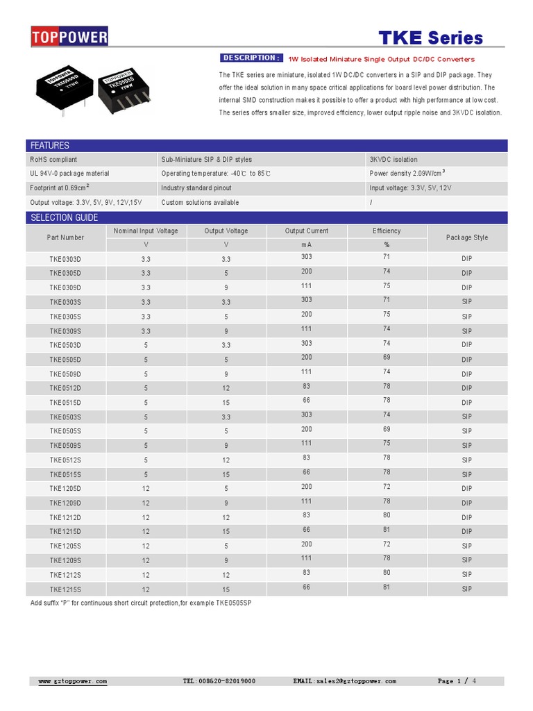 TKE Series: Features | PDF | Electromagnetism | Electricity