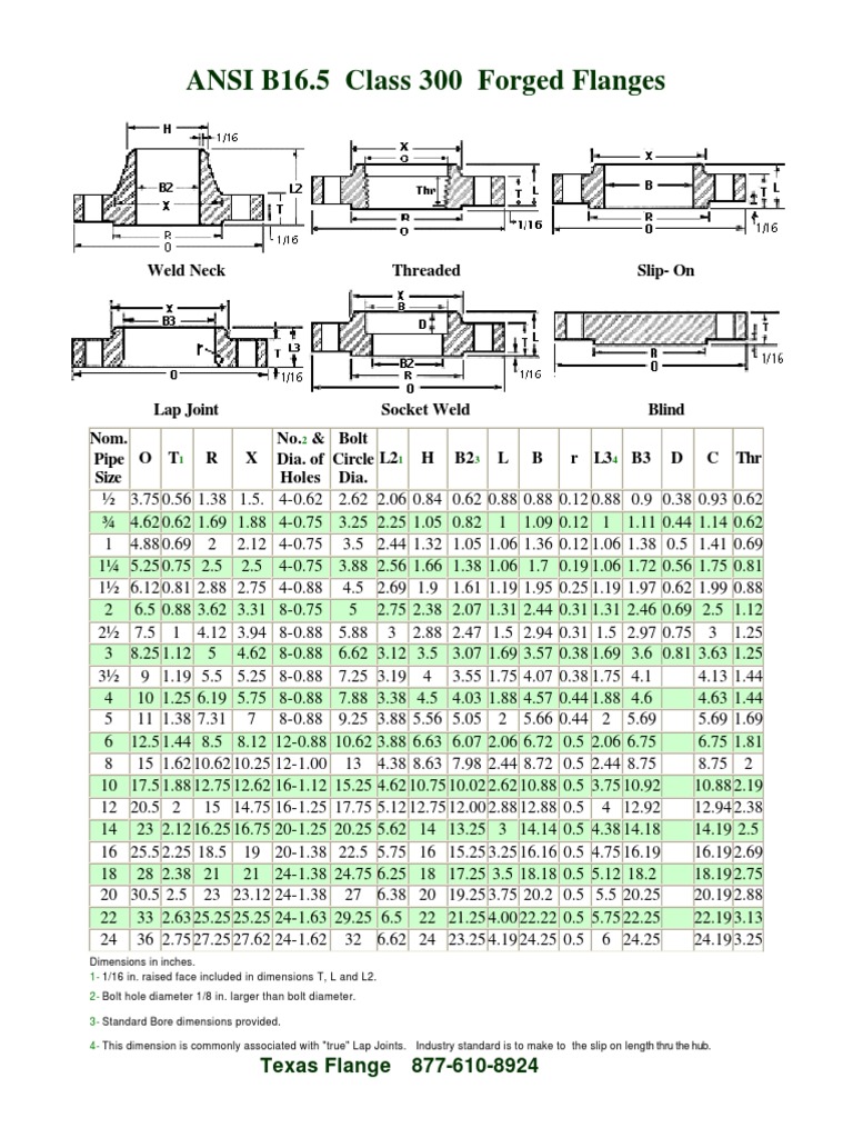 Flans Forgés ANSI B16.5 Classe 300 | PDF | Plomberie | Ingénierie mécanique
