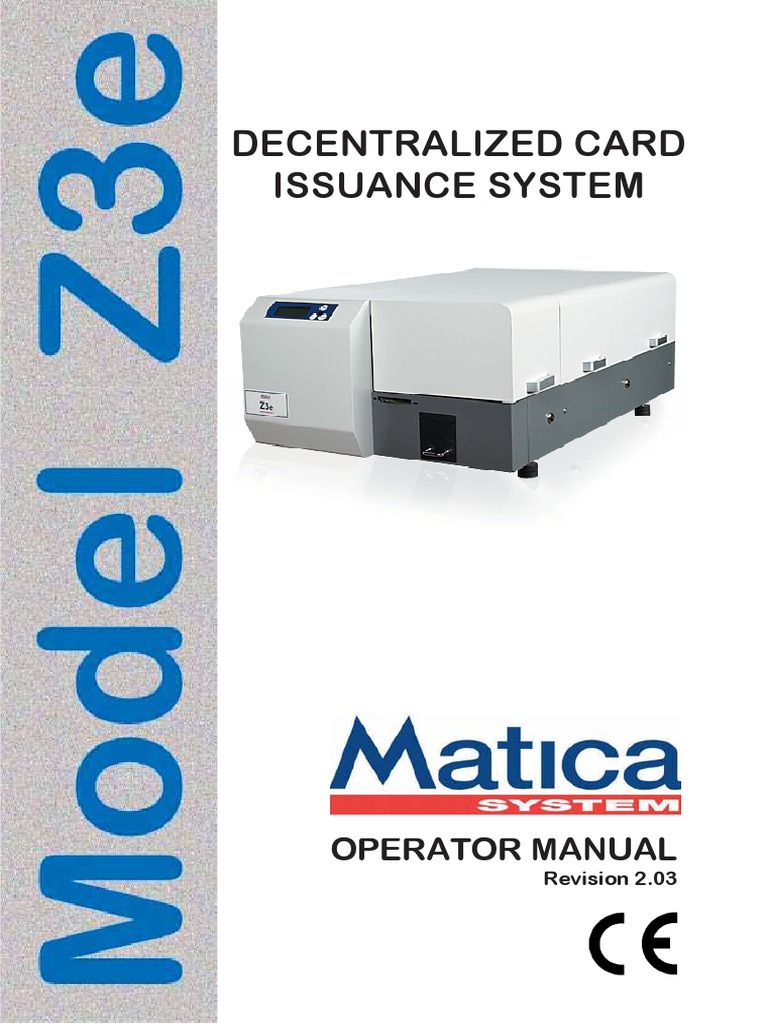 Matica Z3e Embosser Manual en | PDF