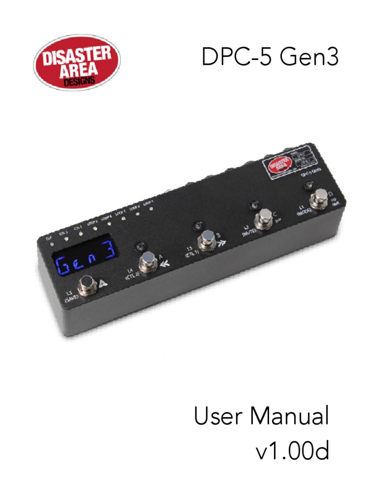 DPC-5 Gen3 User Manual Overview | PDF | Usb | Electrical Connector