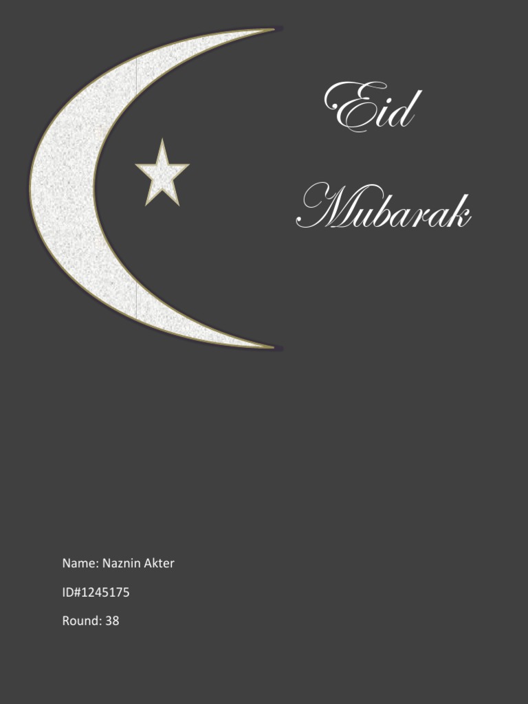 Eid Greetings | PDF