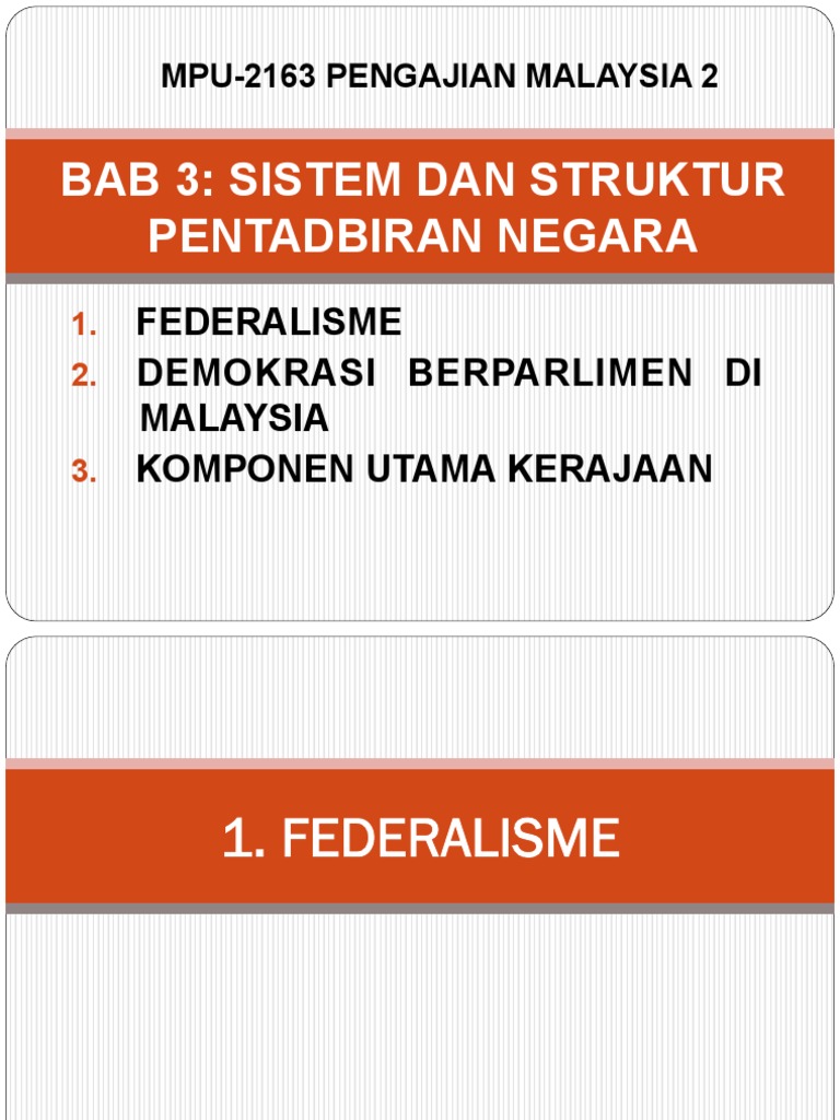 Bab 3 Sistem Dan Struktur Pentadbiran Negara 120517 Pdf Pdf