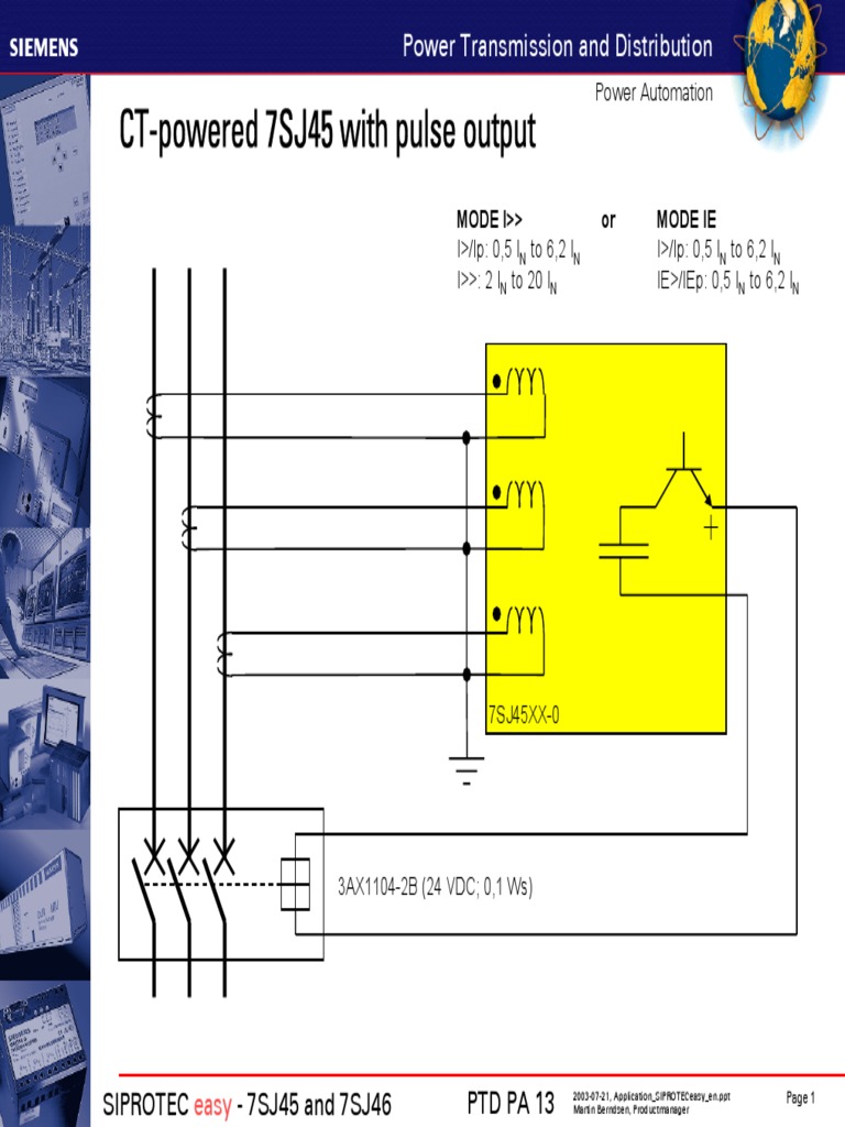 7SJ45 Application Note | PDF | Electric Power Transmission | Relay