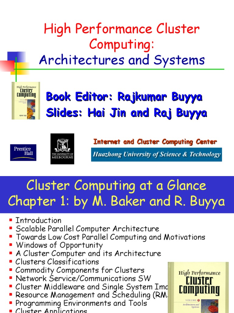 High Performance Cluster Computing:: Architectures and Systems | PDF ...