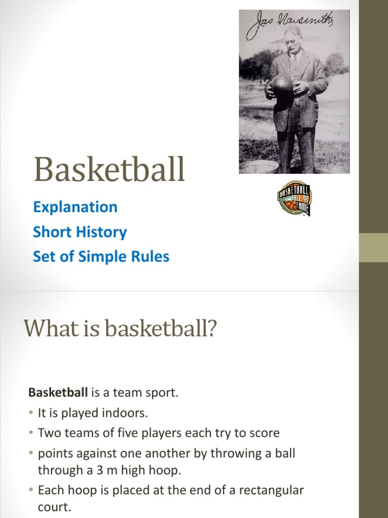 Basketball History | PDF | Referee | Games Of Physical Skill