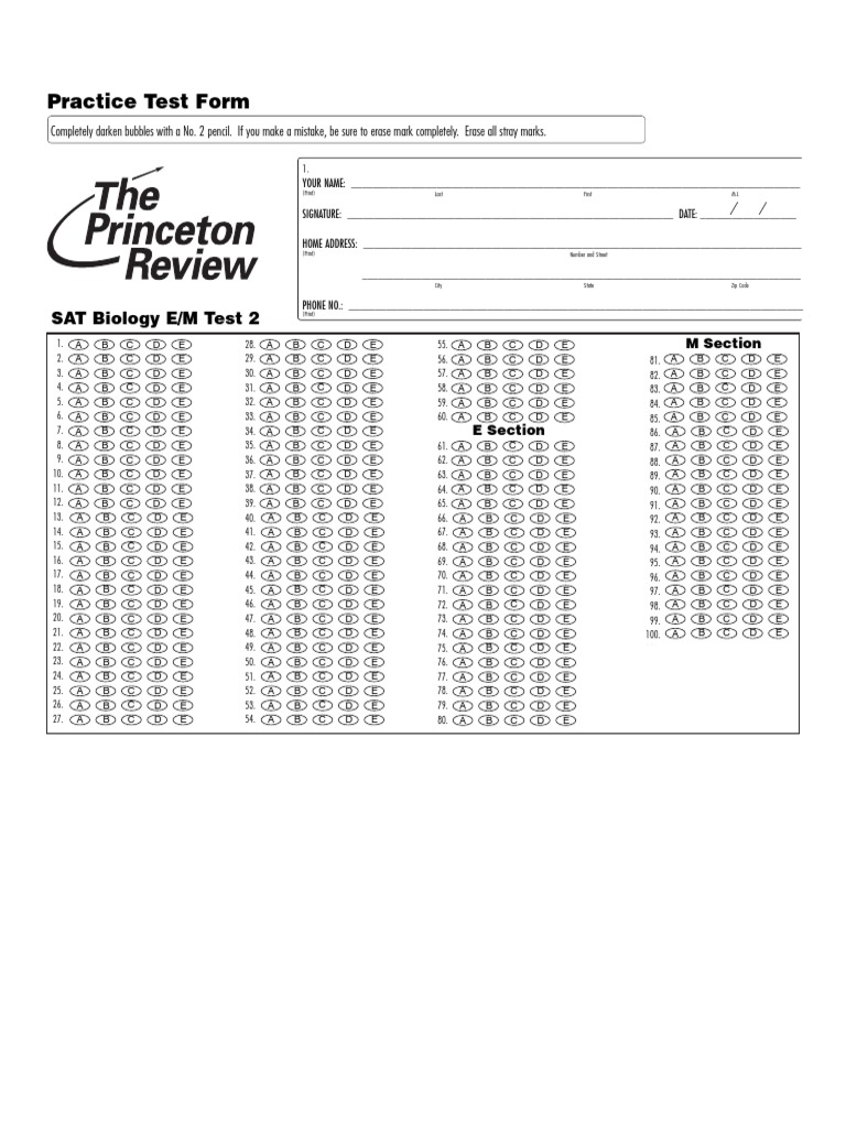 SAT Biology E/M Practice Test 2 | PDF | Zygosity | Dominance (Genetics)
