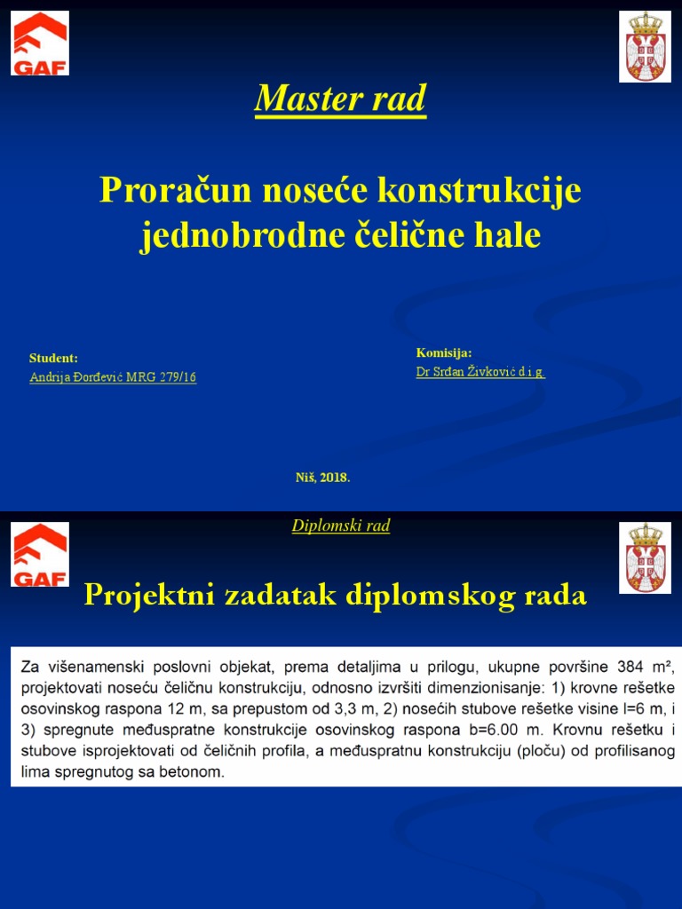 Master Rad Prezentacija | PDF