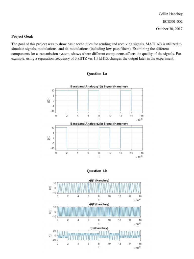 ECE301 Project8 | PDF