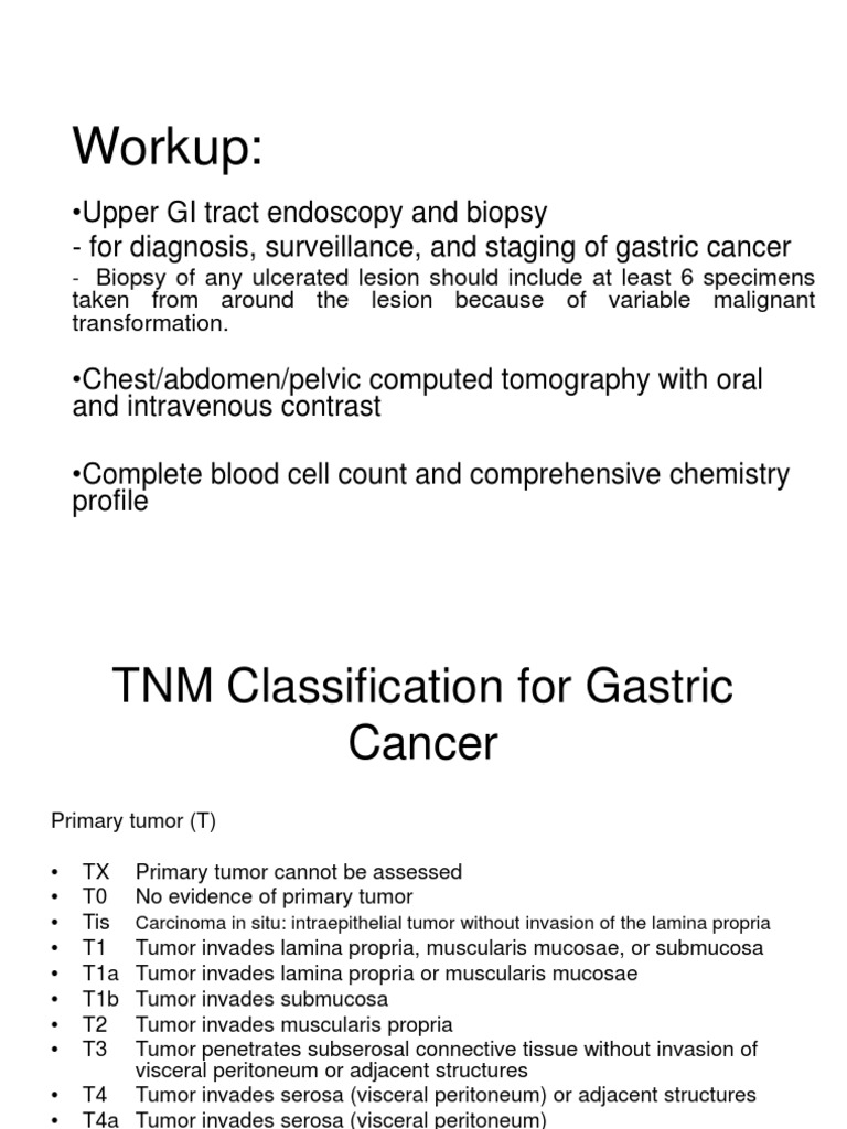 Workup:: - Upper GI Tract Endoscopy and Biopsy - For Diagnosis ...