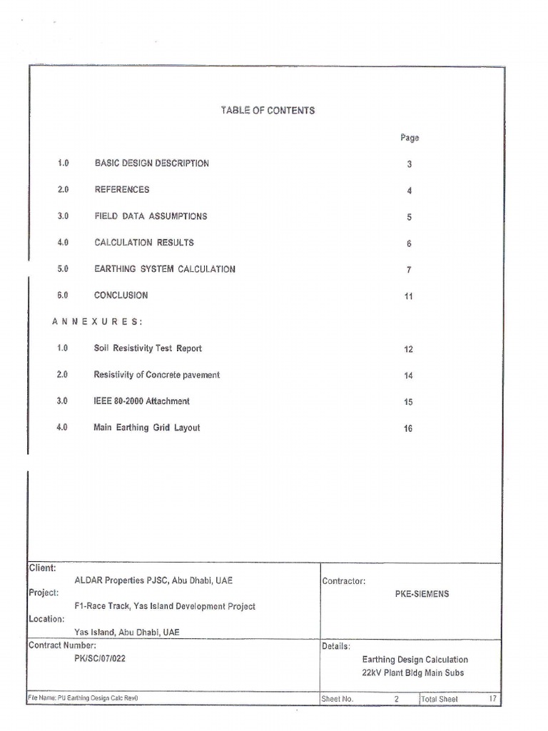 Earthing Calculation PDF | PDF