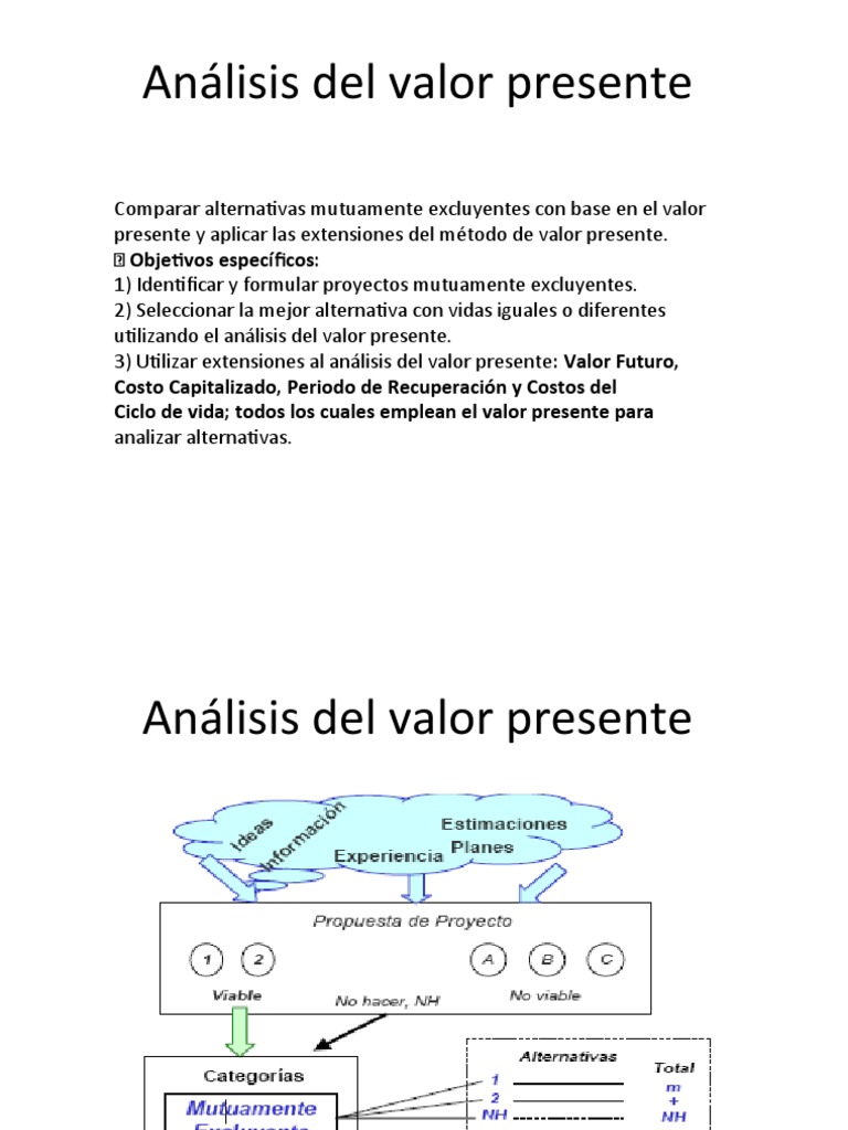 Análisis Del Valor Presente | PDF | Economias | Monedas de América del Norte