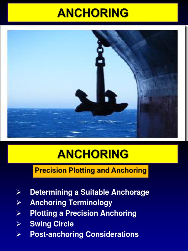 ANCHORING FUNDAMENTALS | PDF | Anchor | Watercraft