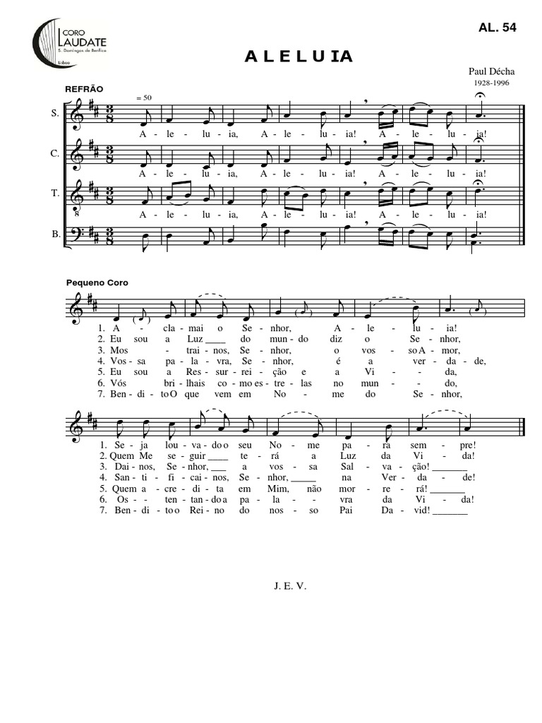 Aleluia - Paul Décha | PDF