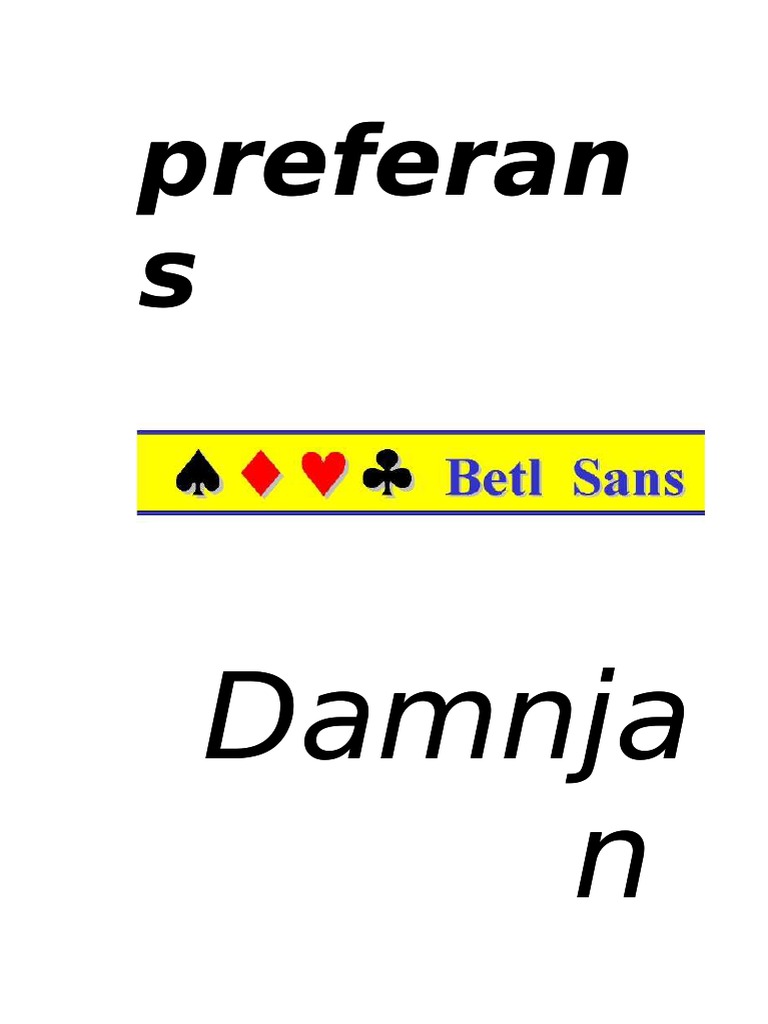 Preferans Pravila | PDF