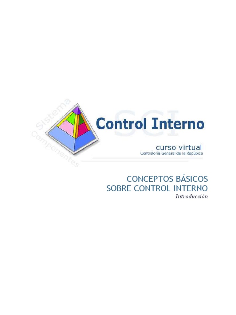 Conceptos Basicos de Control Interno PDF | PDF | Institución | Administración Pública