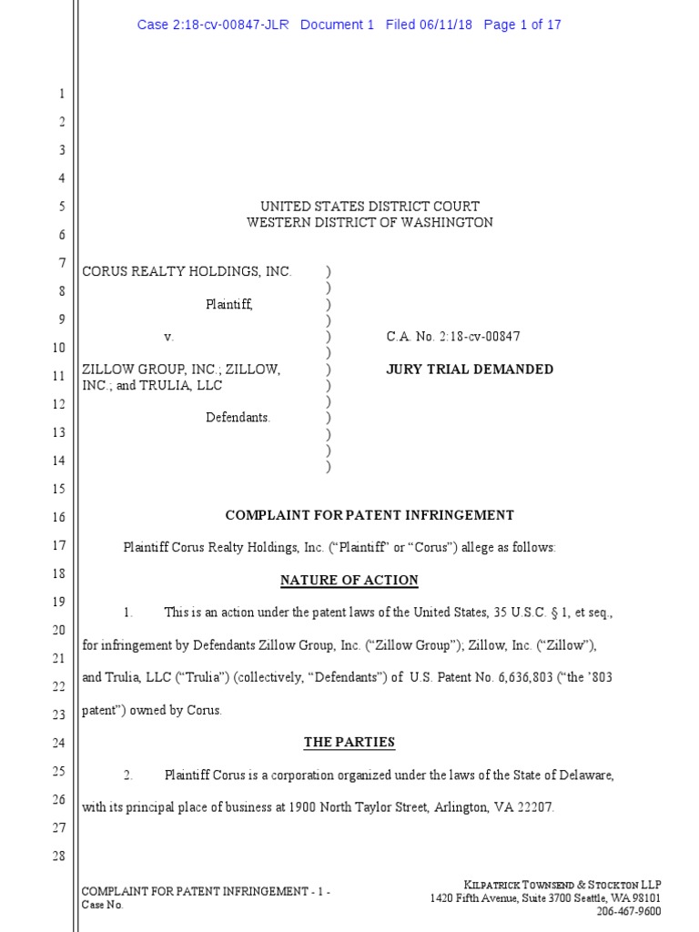 Corus v. Zillow | PDF | Mobile App | Icon (Computing)