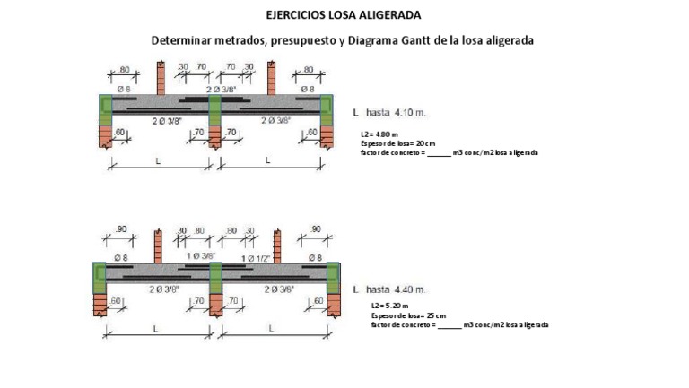 Ejercicios Losa Aligerada | PDF