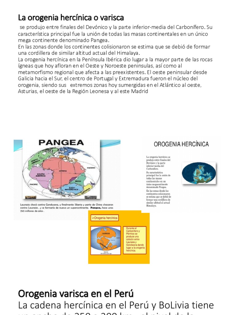 La orogenia hercínica o varisca | Geología | Ciencias de la tierra y de ...