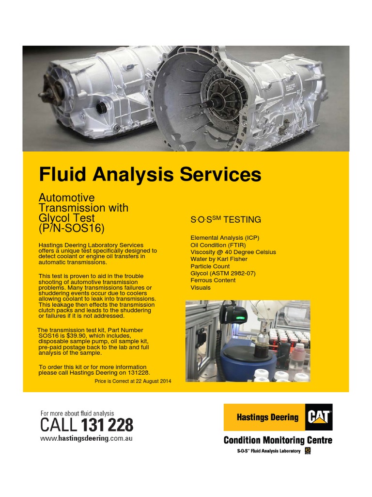 Transmission Fluid Glycol Test | PDF | Technology & Engineering