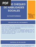 ESCALA Y MANUAL DE GOLDSTEIN Habilidades Sociales | PDF | La naturaleza ...