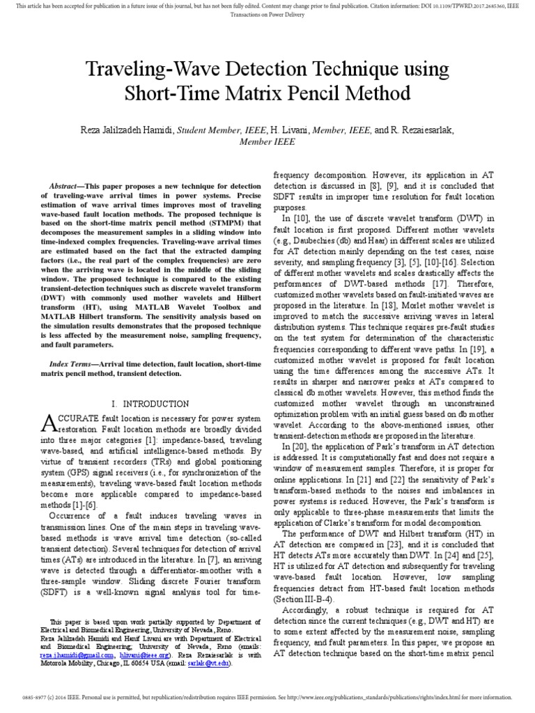 STMPM Early Access | PDF | Wavelet | Matrix (Mathematics)