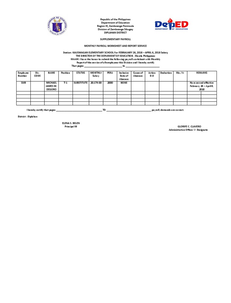 Republic of The Philippines - Docx DEPED | PDF | Working Conditions ...
