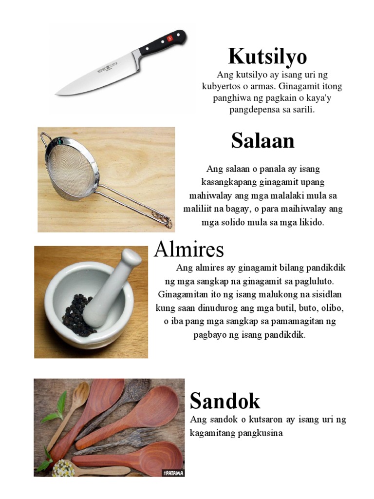 Kagamitan Sa Pagluluto | PDF