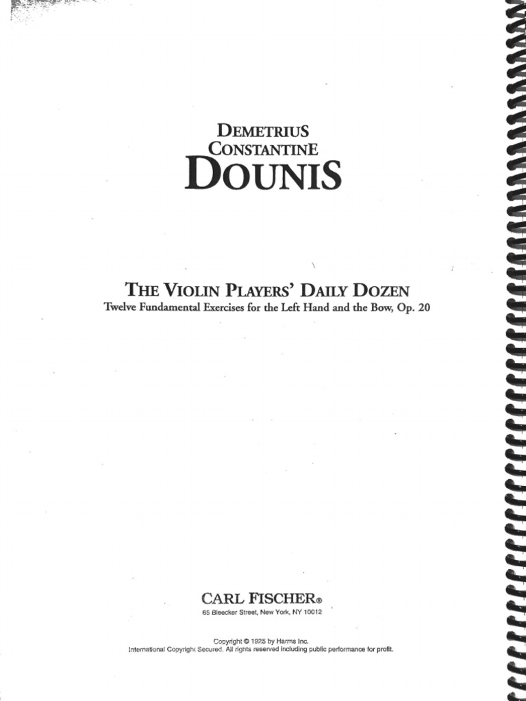 Dounis Daily Dozen | PDF