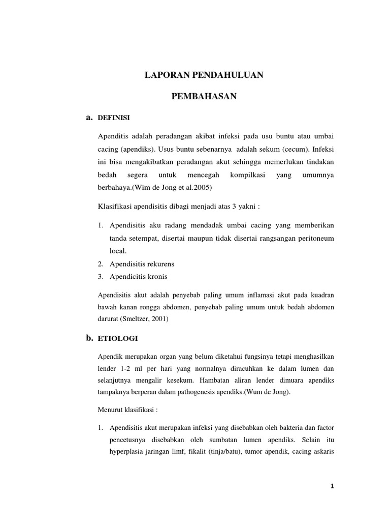 LP Apendisitis | PDF