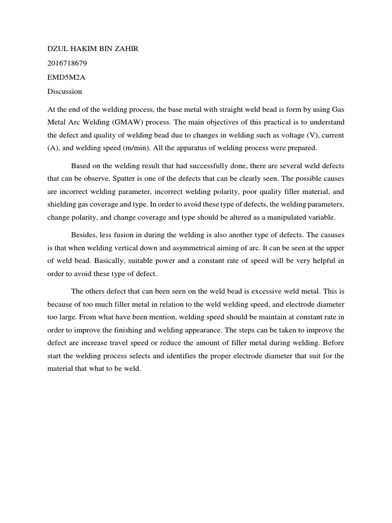 Discussion Welding | PDF | Welding | Construction