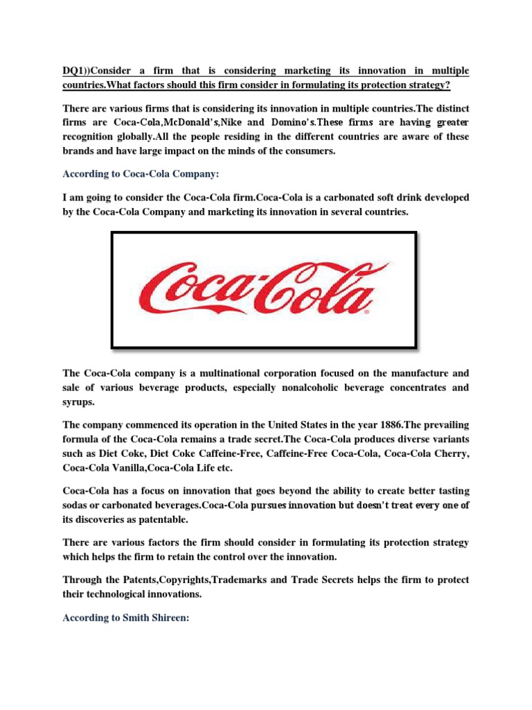 According To Coca-Cola Company | PDF | Coca Cola | Copyright
