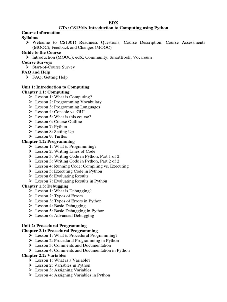 Computing Using Python Edx Pdf Control Flow Programming Language 0193