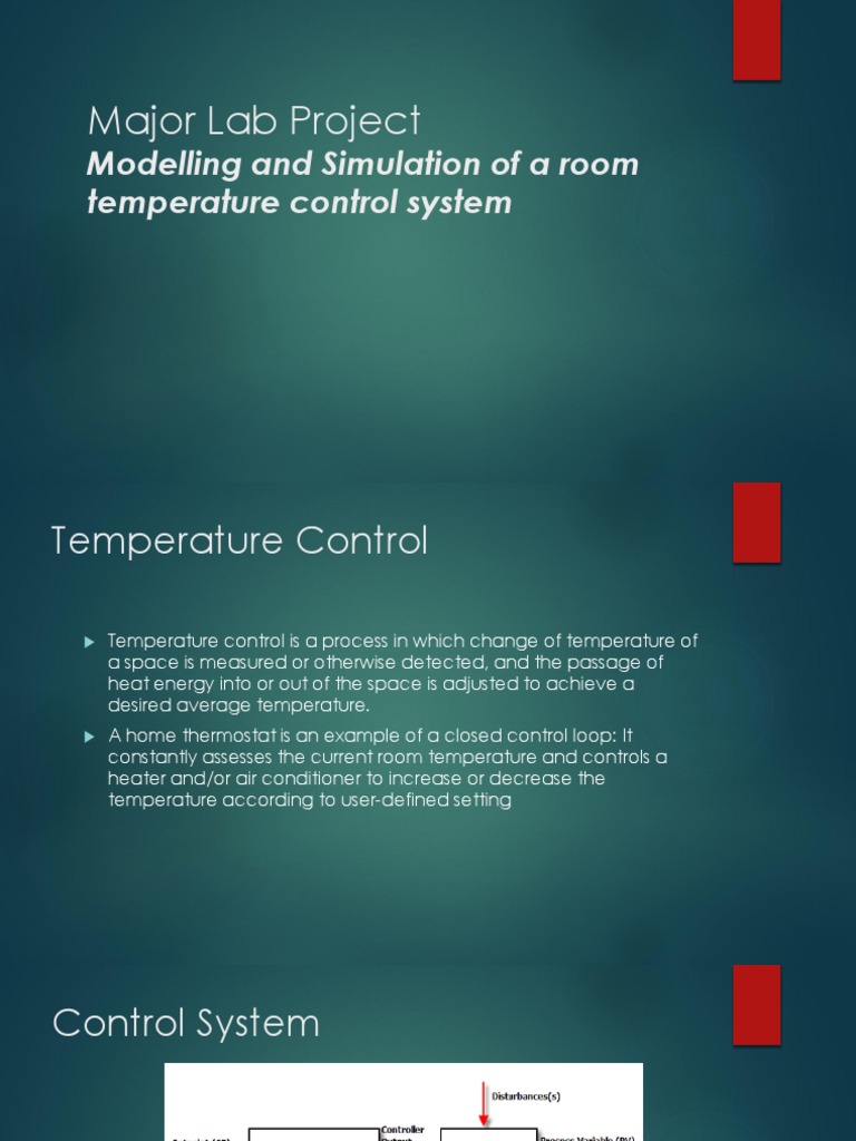 Major Lab Project: Modelling and Simulation of A Room Temperature ...