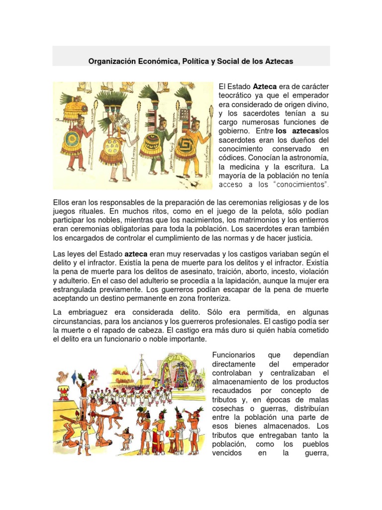 Estructura De Gobierno Azteca