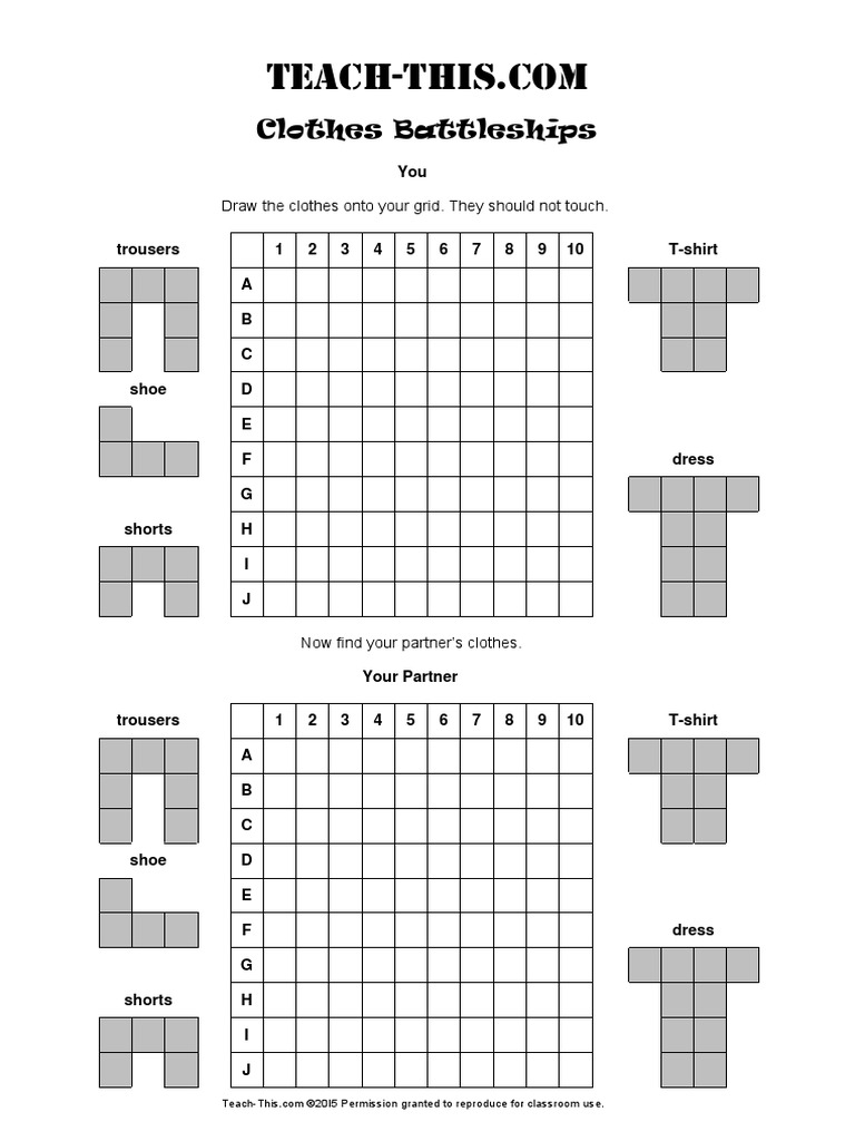 Clothes Battleships 2 | PDF | Clothing | Communication