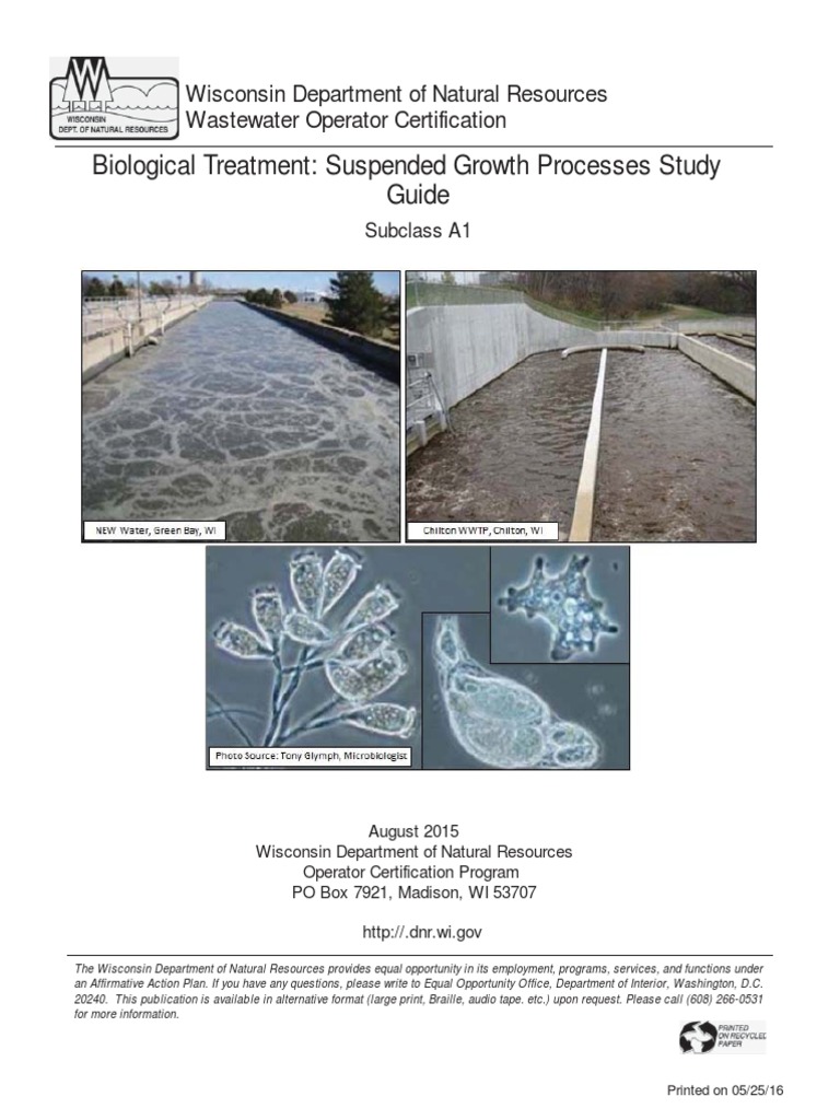 Study Guide Suspended Growth | PDF | Sewage Treatment | Pump