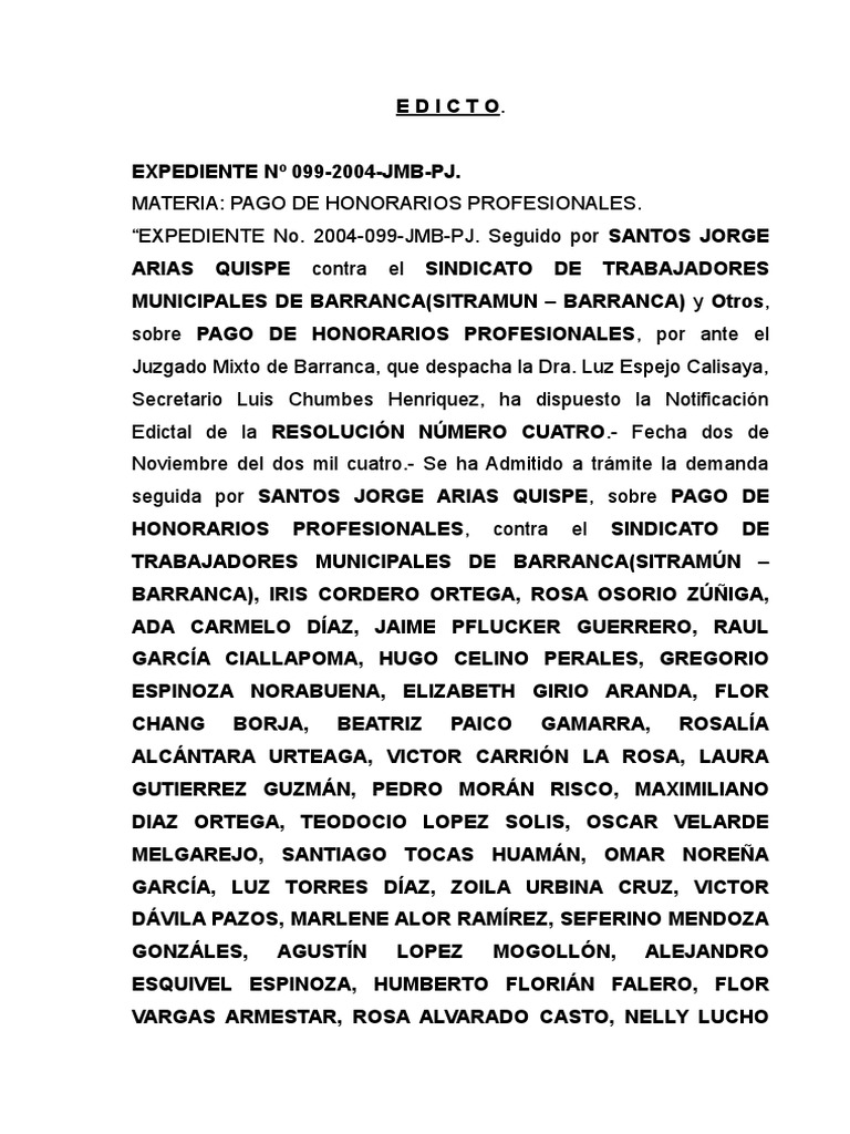 Edictos Judiciales | PDF