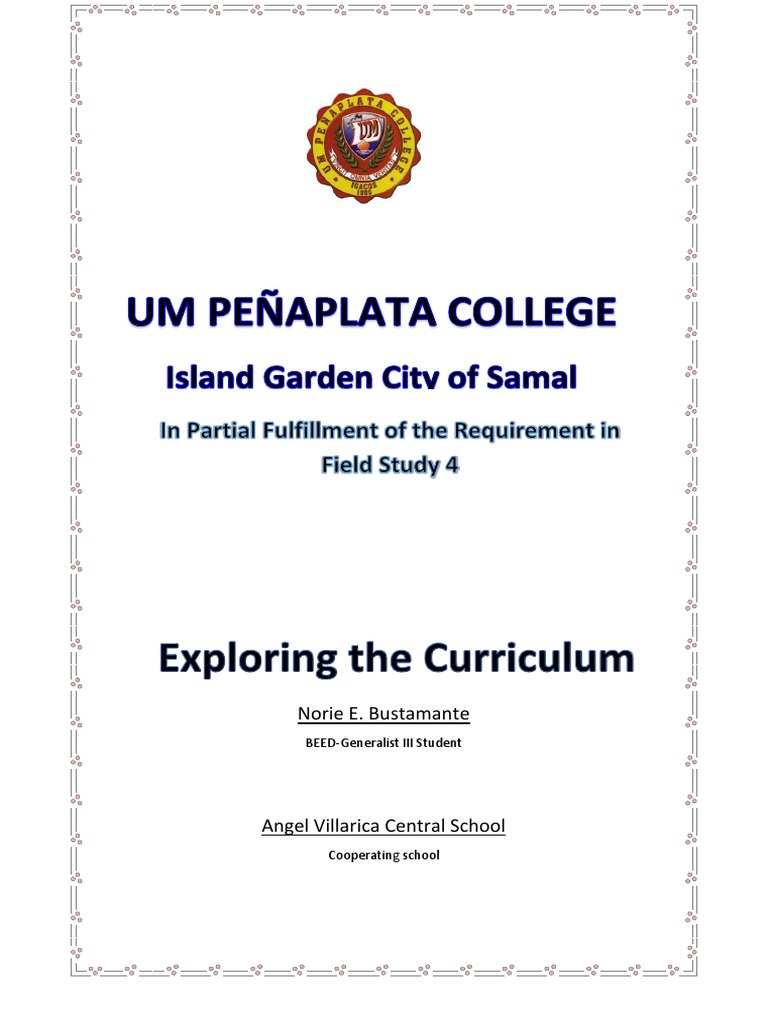 Field Study 4 | PDF | Curriculum | Teachers