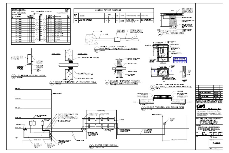 Electrical Schedules, Power Riser Diagram, and Details | PDF