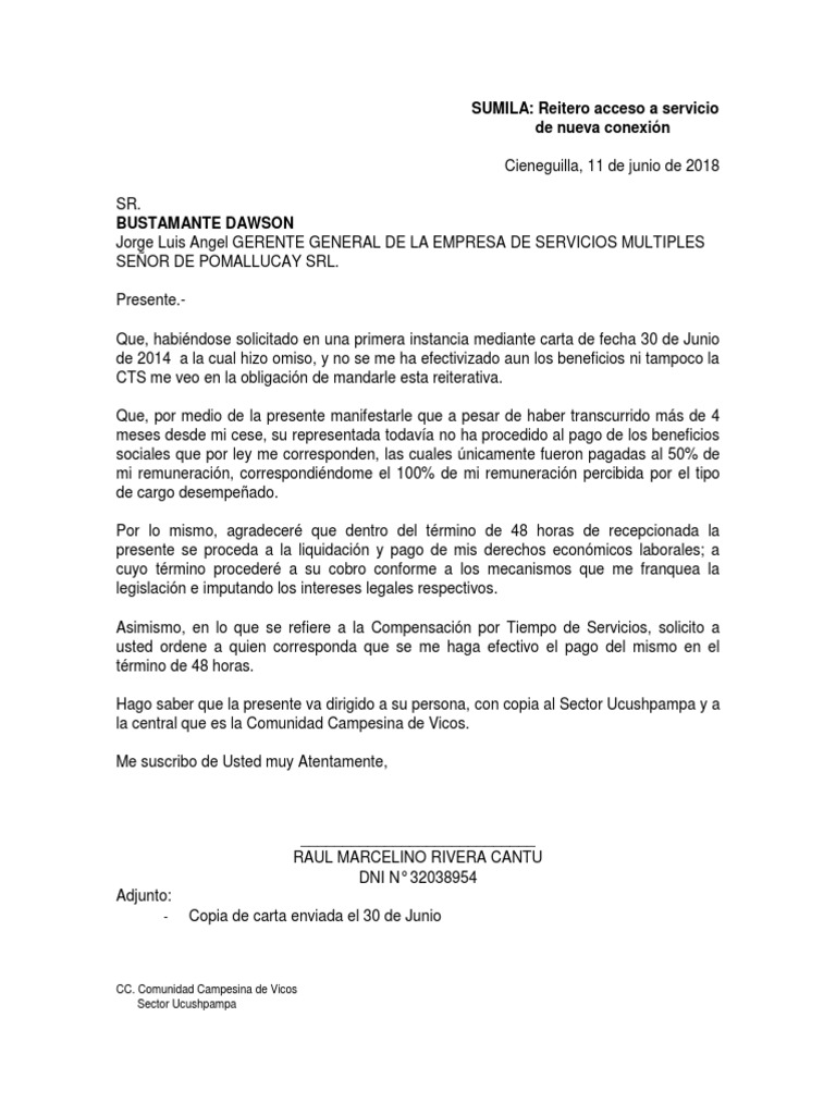 Carta Reiterativa